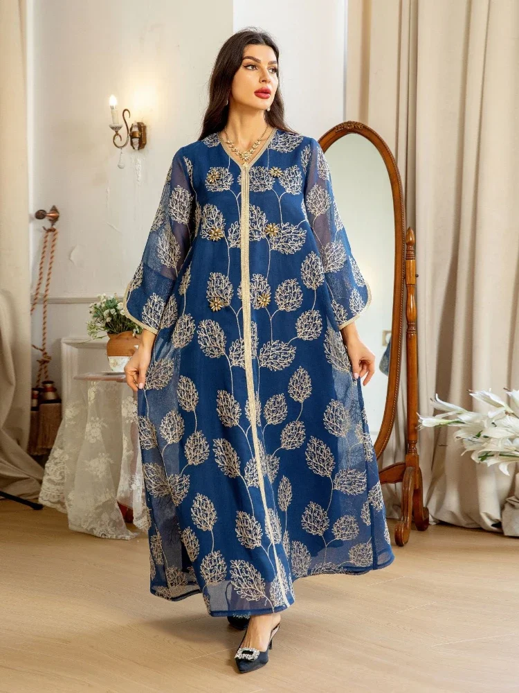 Eid-Muslim-Party-Dress-Women-Embroidery-Mesh-Beading-Ramadan-Abaya-Long-Dress-Kaftan-Vestidos ...