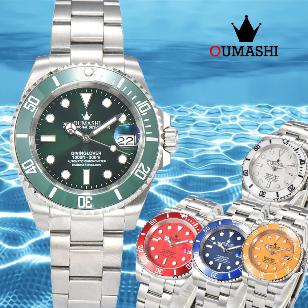 Men-s-40mm-Automatic-NH35A-watch-Steel-Sapphire-transparent-case ...