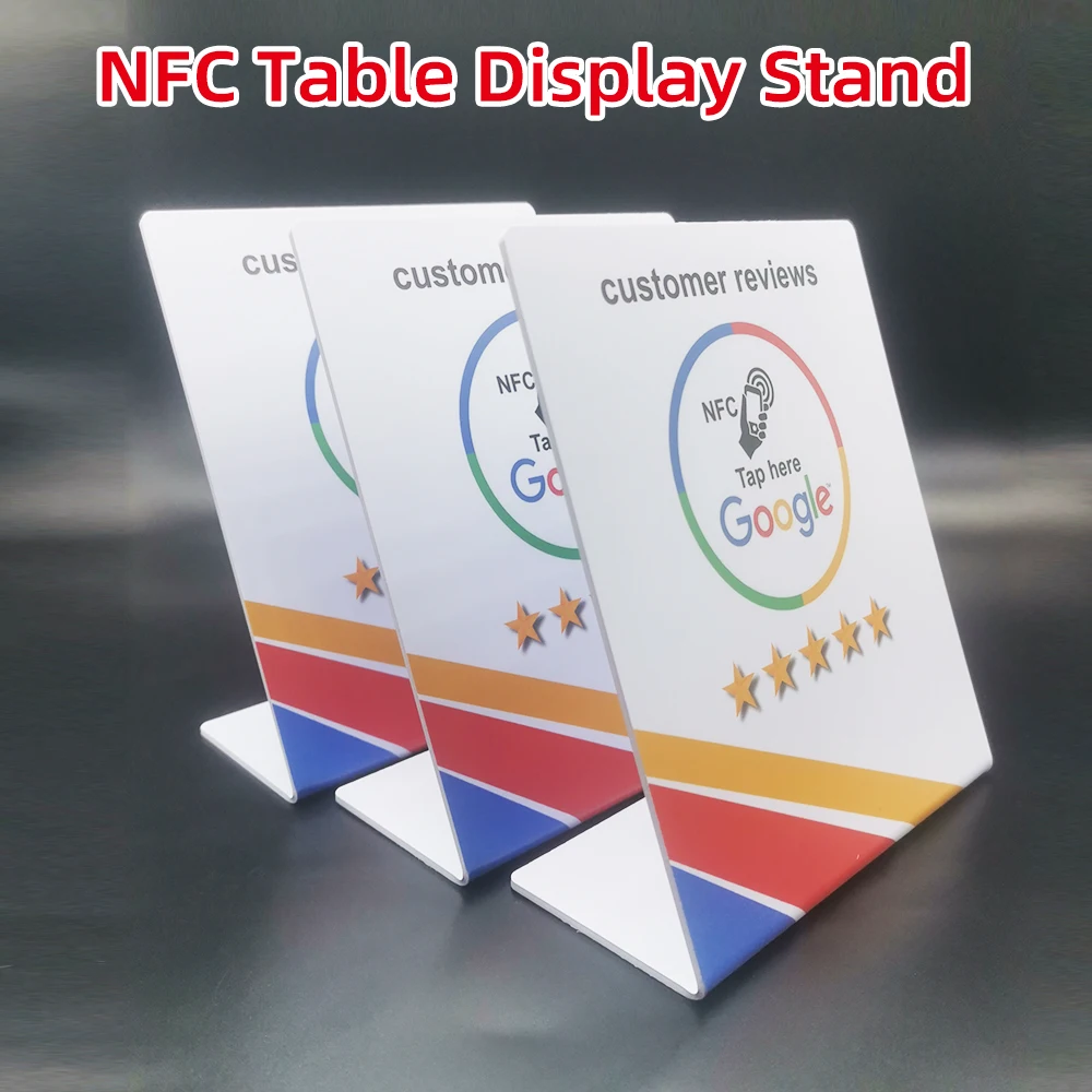 Google-Review-NFC-Stand-Display-Table-Display-13-56Mhz-NFC-Card-Stand ...