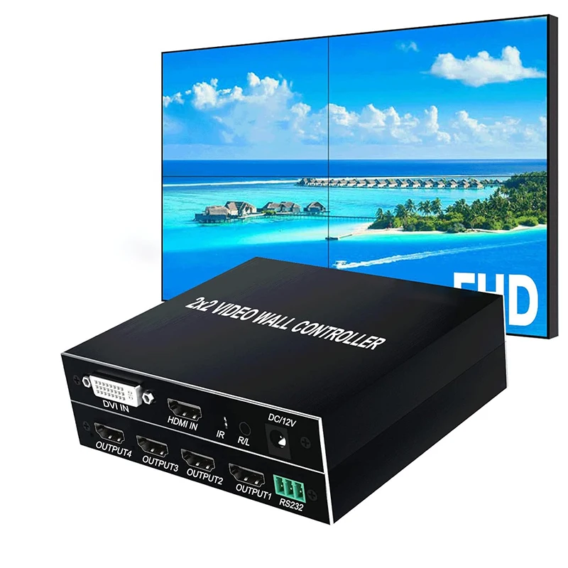 2x2 HDMI Video Wall Controller 1080P 1x2 1x3 1x4 2x1 3x1 4x1 TV ...