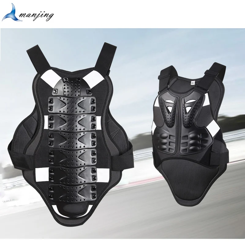 Adults Motorcycle Body Armor Chest Spine Protector Vest Motocross ...
