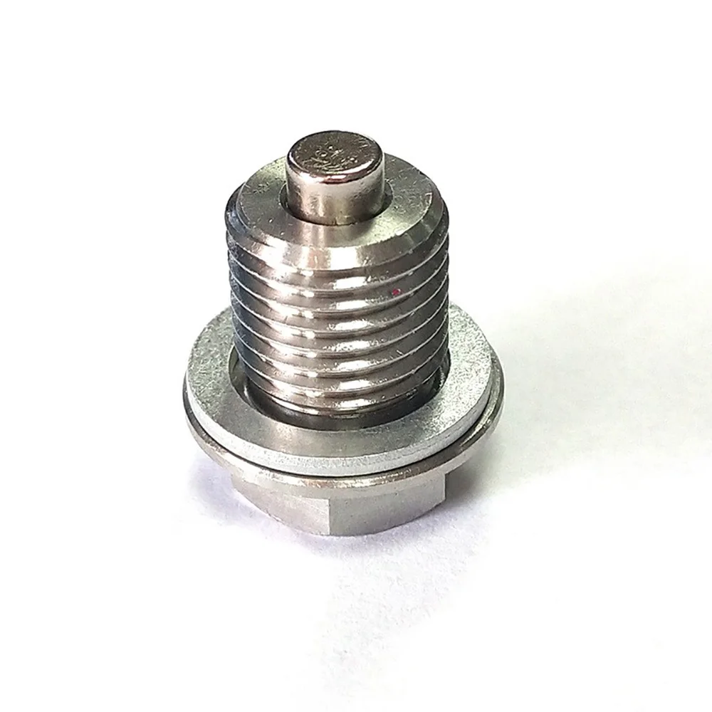 M14 x 1.5 M12 M16 M18 M20 M24 자기 스테인레스 스틸 오일 배수 플러그 섬프 배수 너트 볼트 (1 개의 ...