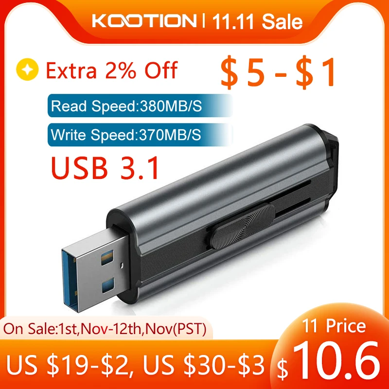 Kootion U210 Flash Drive Usb 3.1 Pendrive 256gb 128gb 64gb High Speed ...