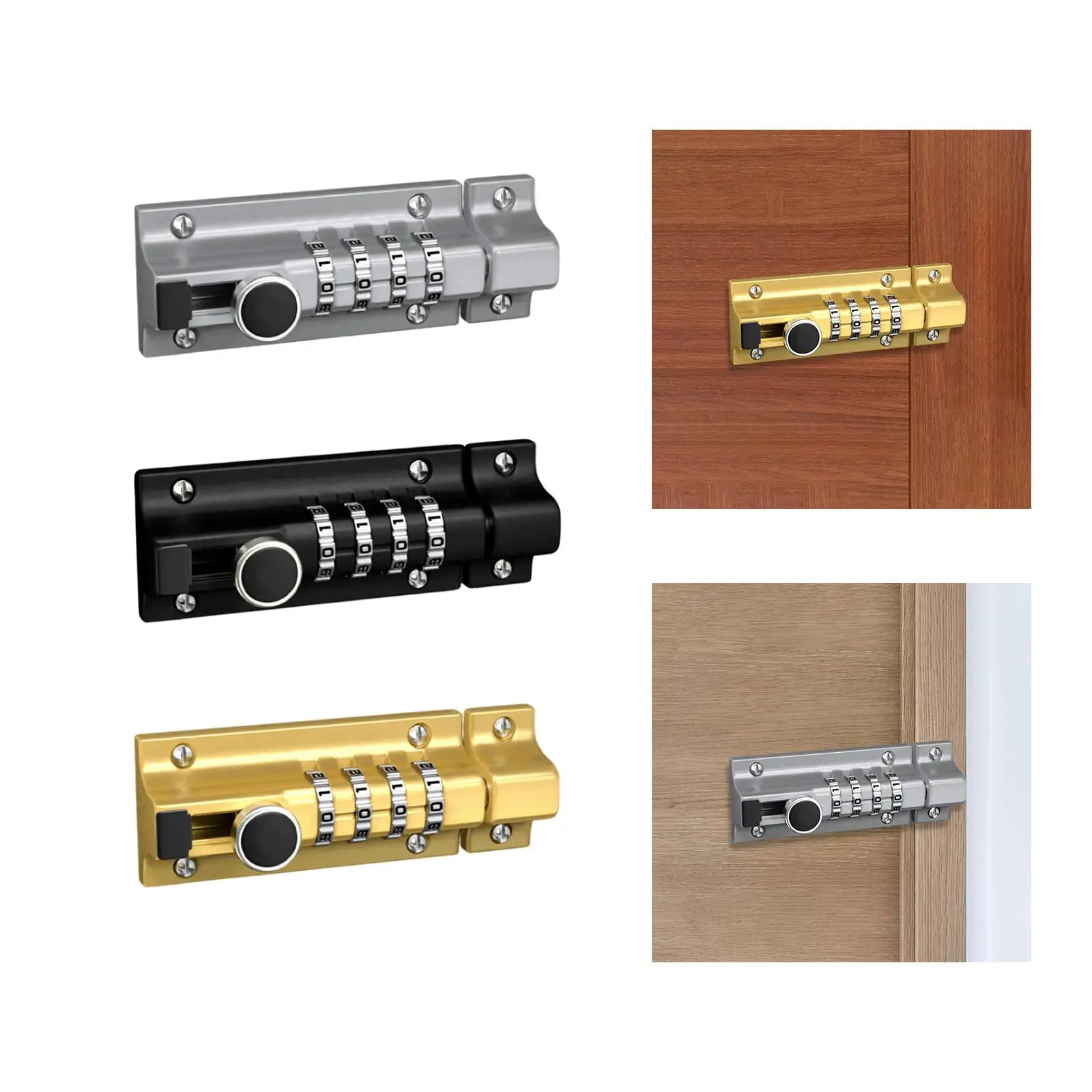 4-Digit-Combination-Sliding-Bolt-Lock-Slide-Security-Pad-Bolt ...