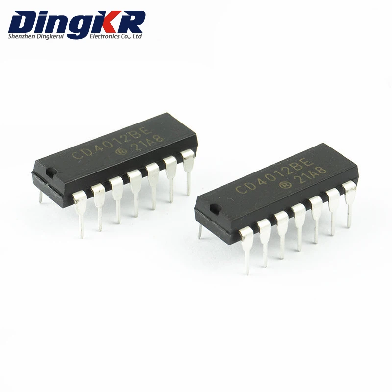 10PCS In Stock CD4012BE/DIP 14Pins CD4012 HEF4012BP HCF4012 DIP 4012 ...