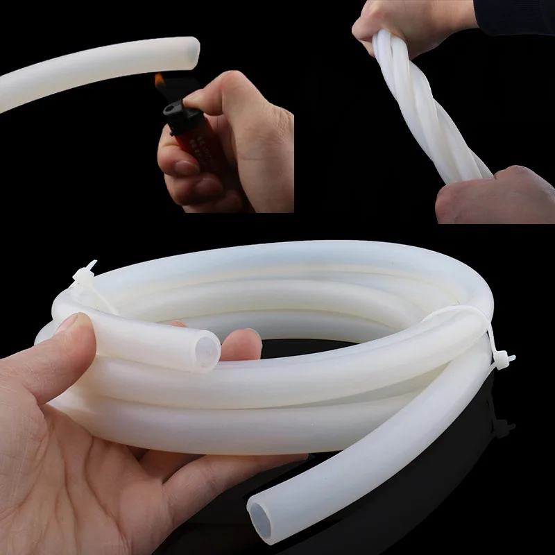 Oil-Resistant-Pipe1M-Milky-Silicone-Tube-2-50mm-Flexible-Rubber-Hose ...