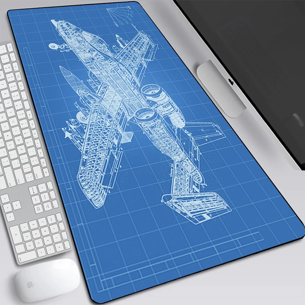 Technical-Drawing-Large-Gaming-Mouse-Pad-Computer-Laptop-Mousepad ...
