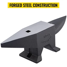 Vevor 10-60kg Steel Single Round Horn Anvil Steel Block Blacksmith ...