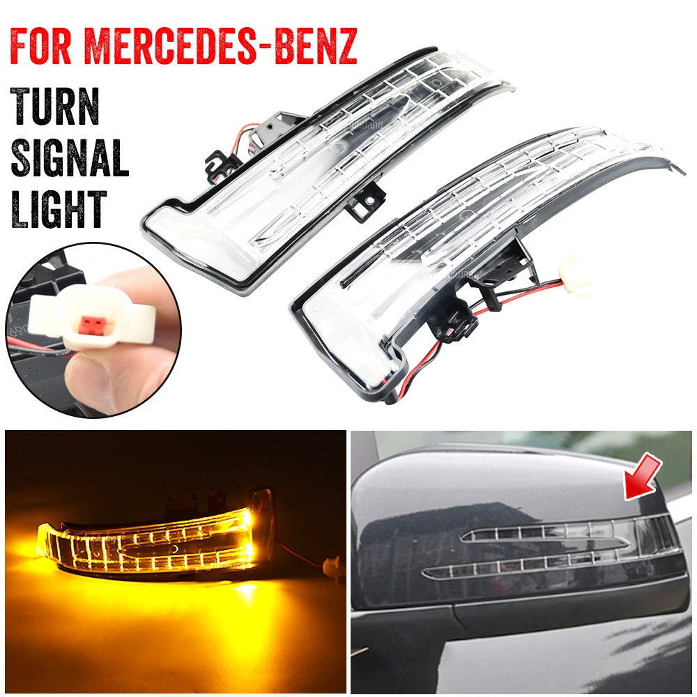 Car-Rear-View-Mirror-Turn-Signal-Light-For-Mercedes-Benz-W221-W212-W204 ...