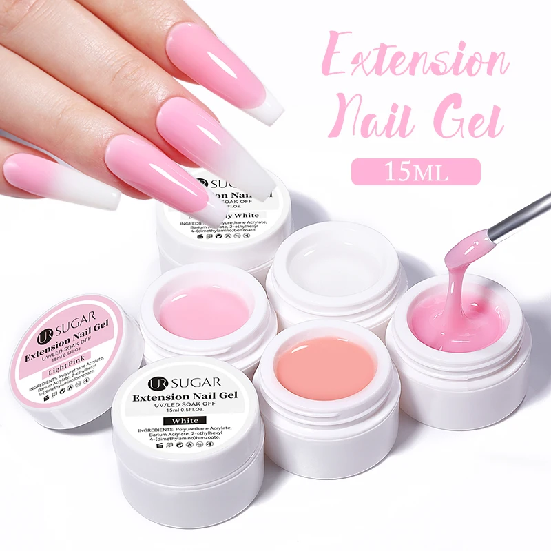 UR SUGAR 6Boxes 15ml Nail Extension Gel Set Extension UV Gel For Nails ...