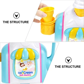 Ice Cream Maker Bubble Machine Blower Bath Toy Take Kids Plaything ...