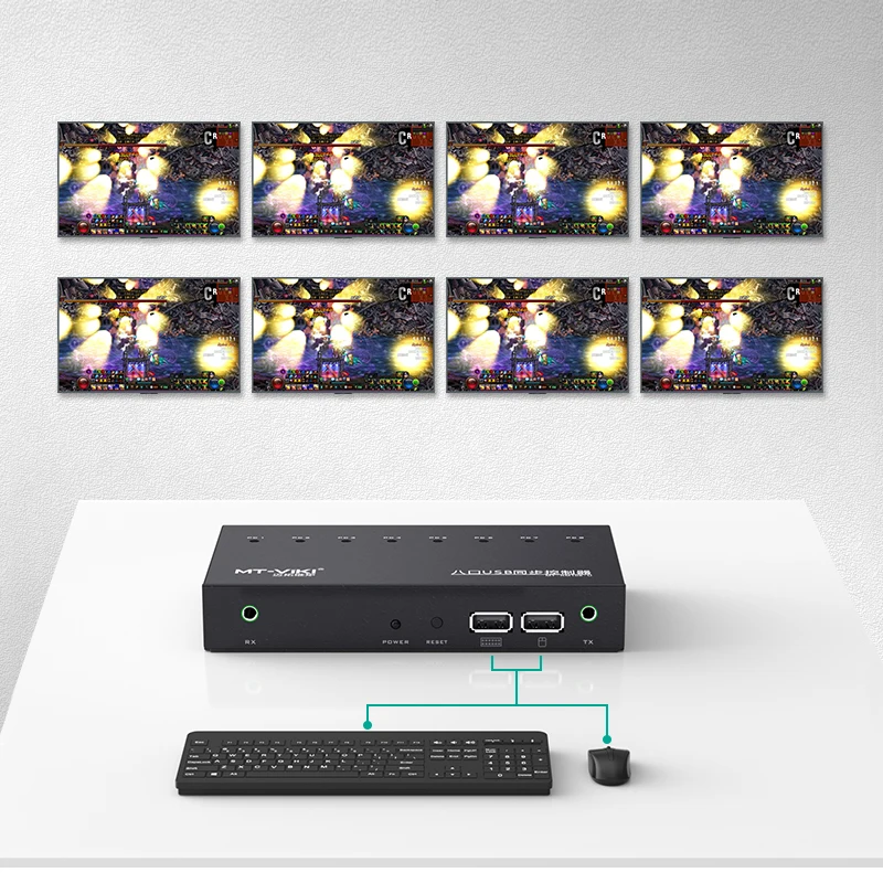 8-Port-USB-Controller-KVM-Synchnorizer-Switch-for-Multiple-PCs-DNF-Game-Control-Computer-Mouse ...