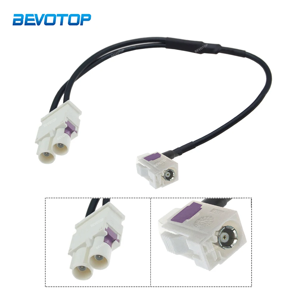 BEVOTOP-Car-Splitter-Cable-Twin-Fakra-B-Male-Plug-to-Fakra-B-Female ...