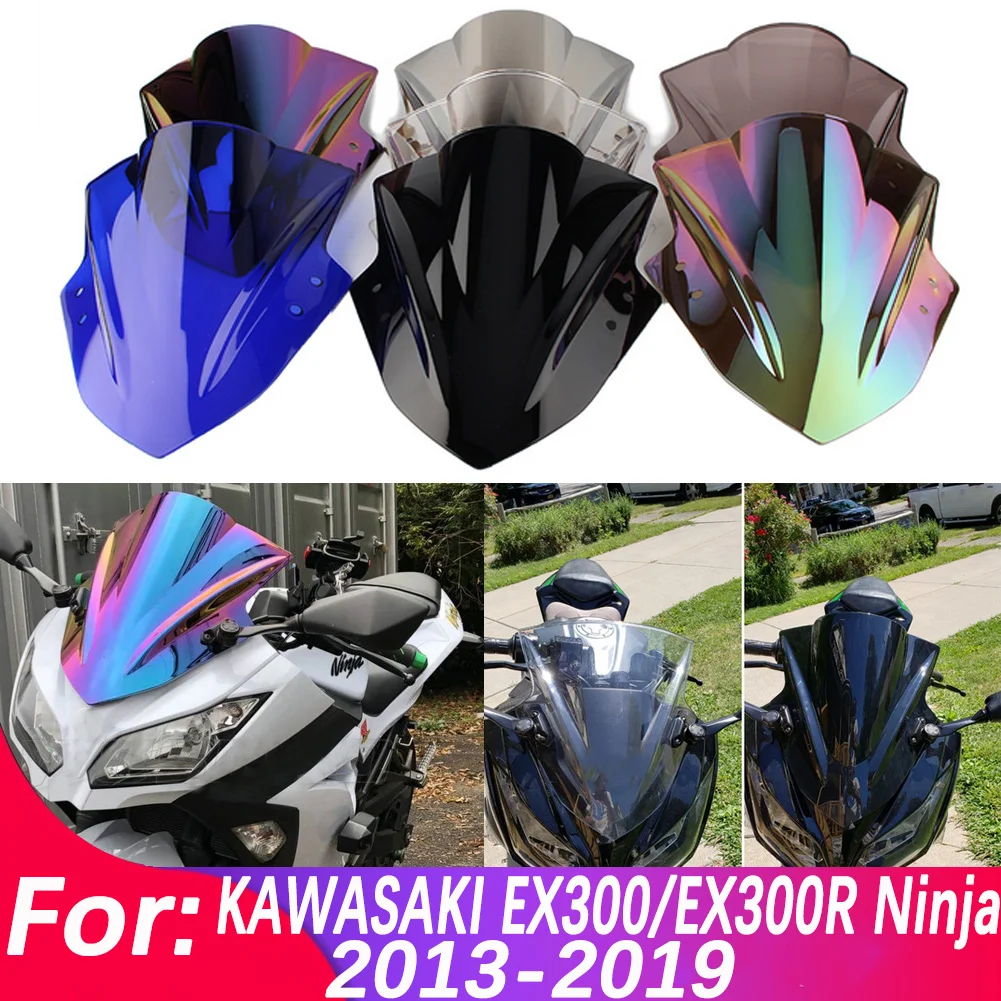 Windshield For Kawasaki Ninja 300 EX300R EX 300R 2013-2019 Double ...