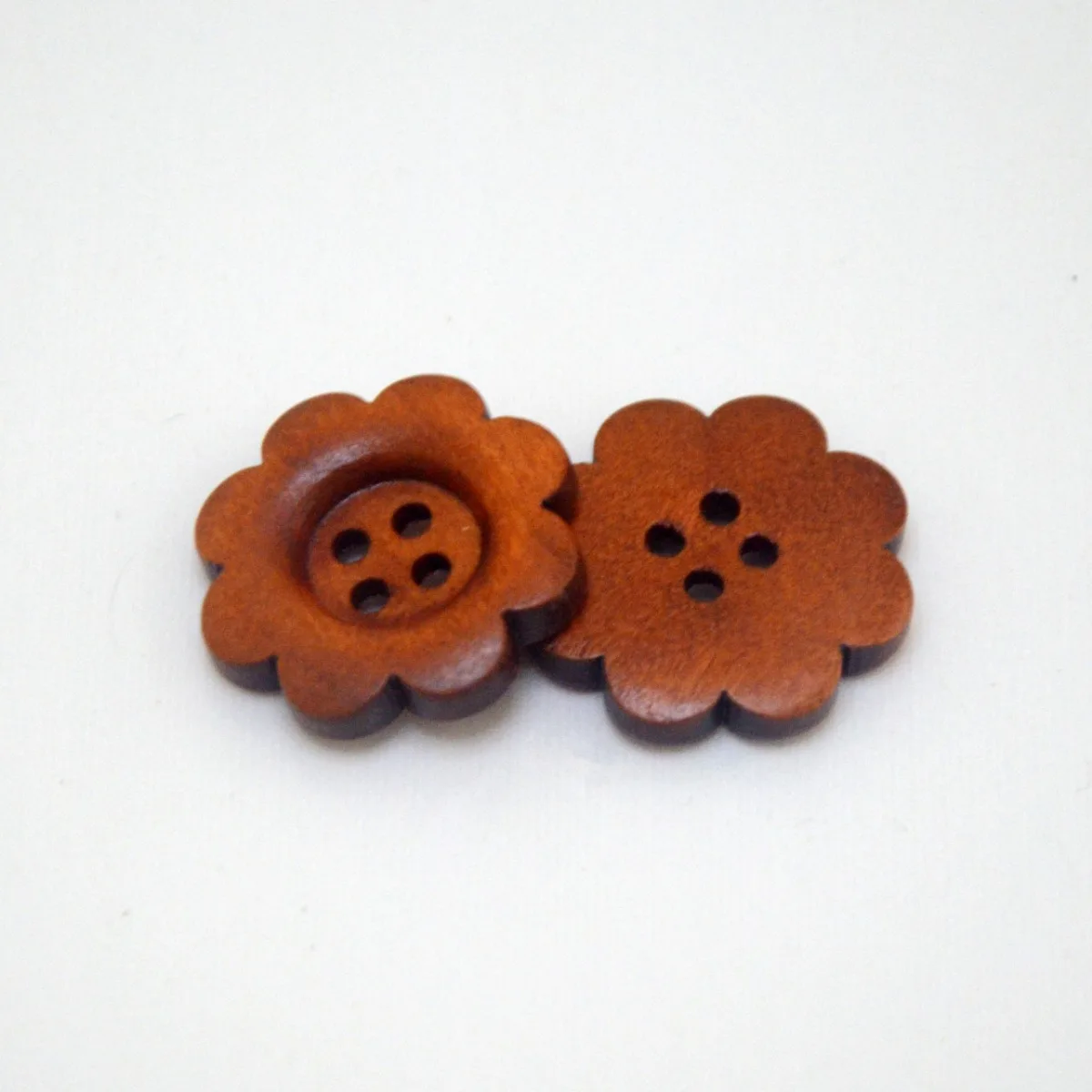50pcs-Wooden-Button-Lace-Shape-Flower-Sewing-Button-25mm-4-Hole-DIY ...