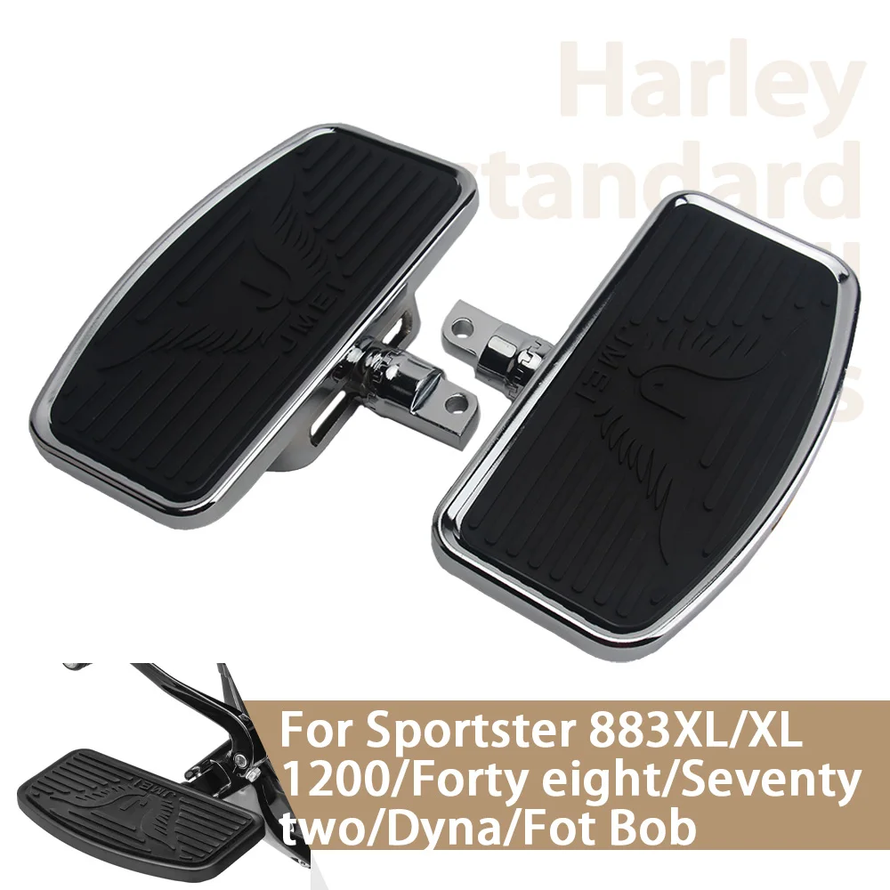 Motorcycle-Rear-Passenger-Floorboard-Footboards-For-Sportster-883-1200 ...