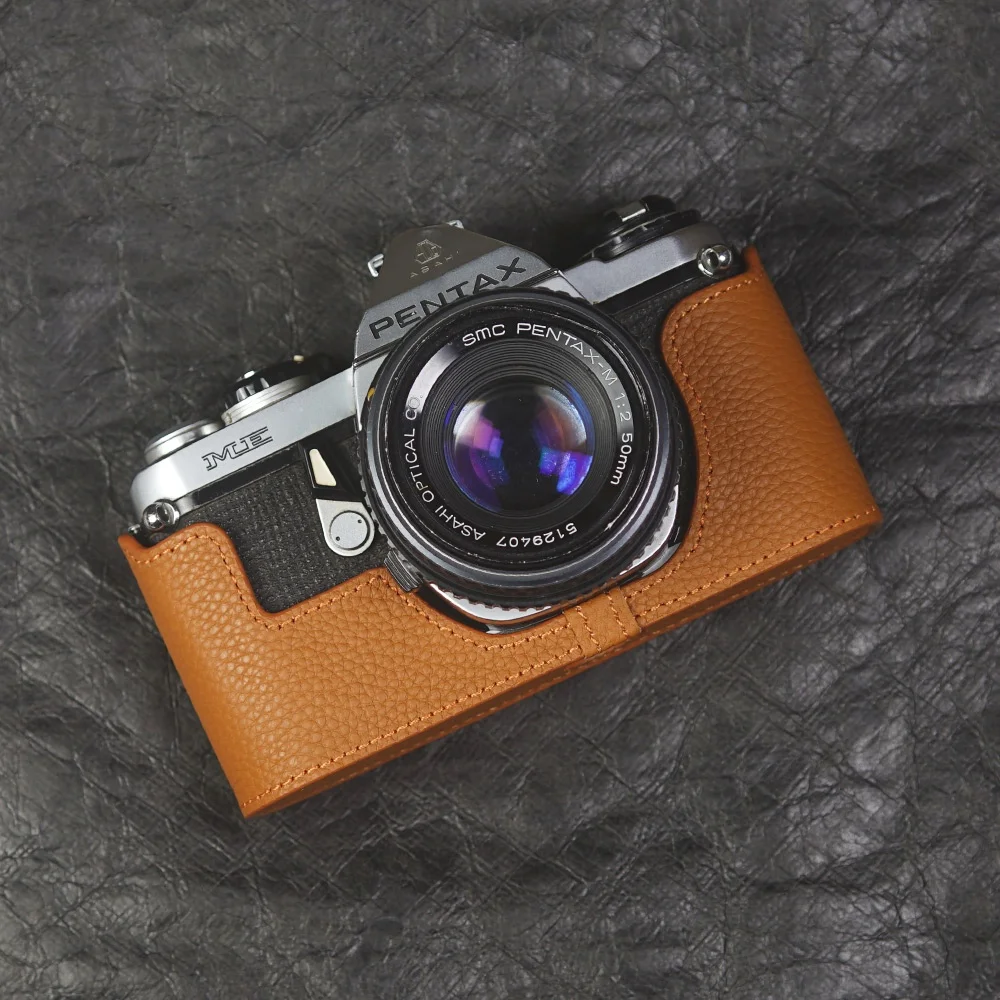 Handmade Genuine Leather Half Case For Pentax ME/17/K2/K1000 Case Ready ...