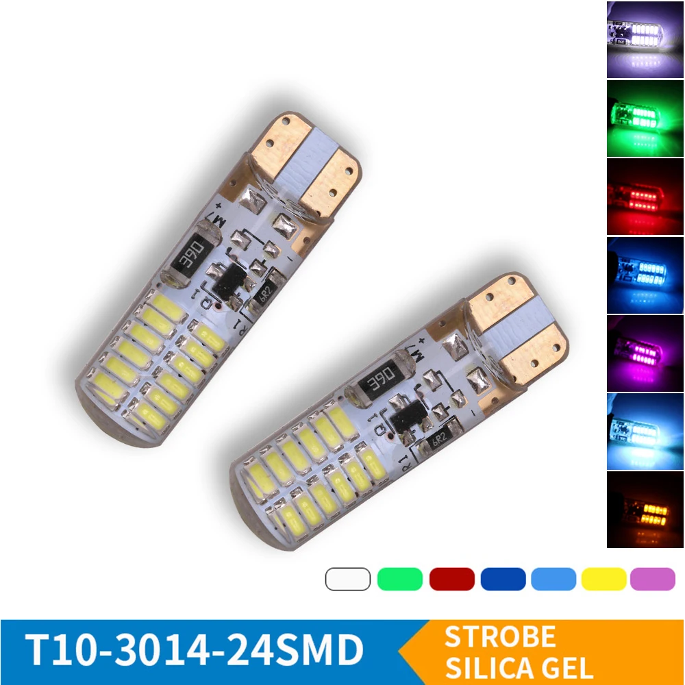 2pcs-T10-Flashing-light-W5W-car-led-light-Clearance-Lights-Assembly-t10 ...