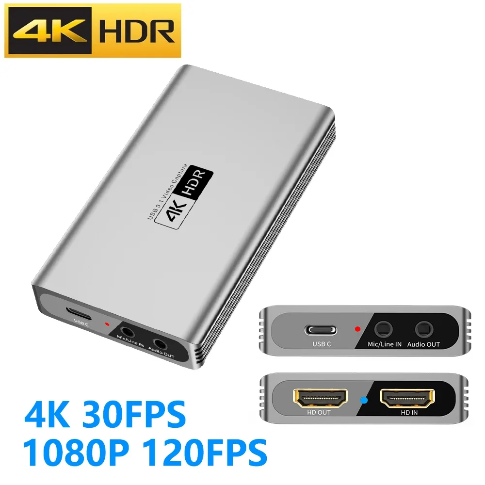 Placa-de-Streaming-USB-3-0-Entrada-4K-60Hz-4K-30fps-1080p-120fps-Ps5 ...
