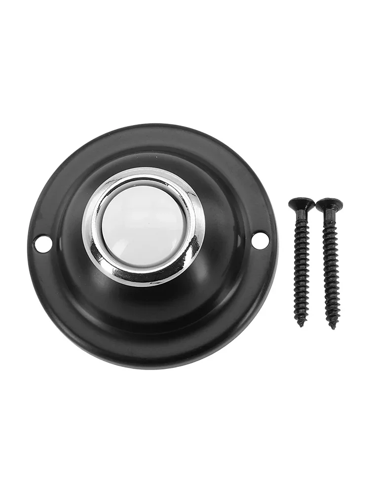 1pcs-Round-Metal-Door-Bell-Push-Button-Black-Wired-Lighted-Up-LED-Home ...