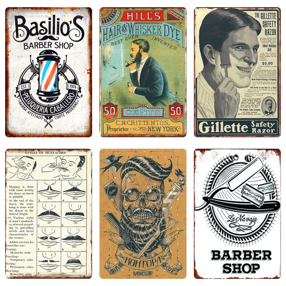 Vintage Barbershop Signs