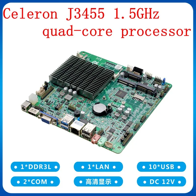 Thin ITX Mainboard ITX-B345_J112L Intel Celeron J3455 Quad Core ...