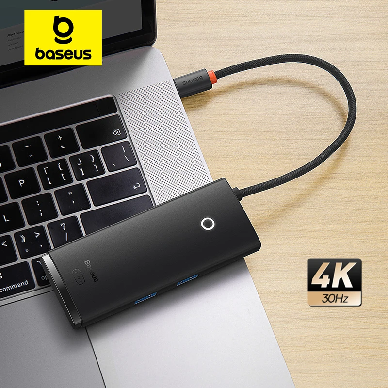 Baseus-Type-C-HUB-USB-HUB-3-0-6-Port-Splitter-HDMI-Compatible-4K-30Hz ...