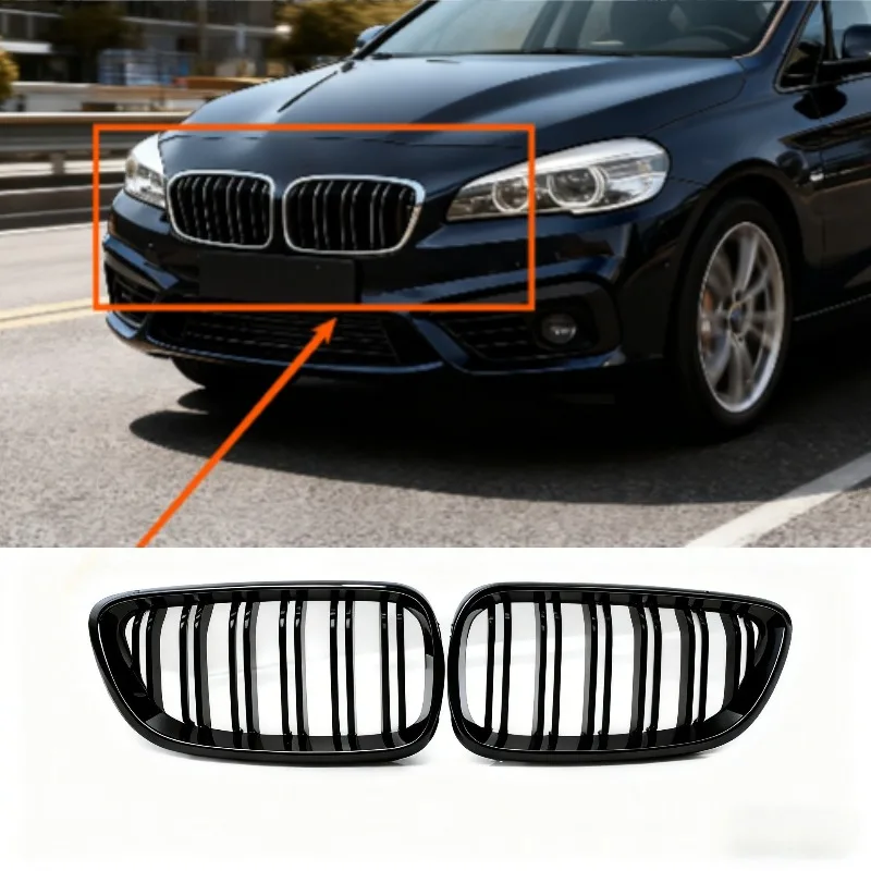 For BMW 2 Series F22 F23 F87 M2 2014-2018 2x Car Grille Front Kidney ...