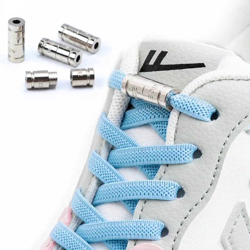 No-Tie-Shoelaces-Elastic-Laces-Sneakers-Self-Tightening-Shoelace-With ...