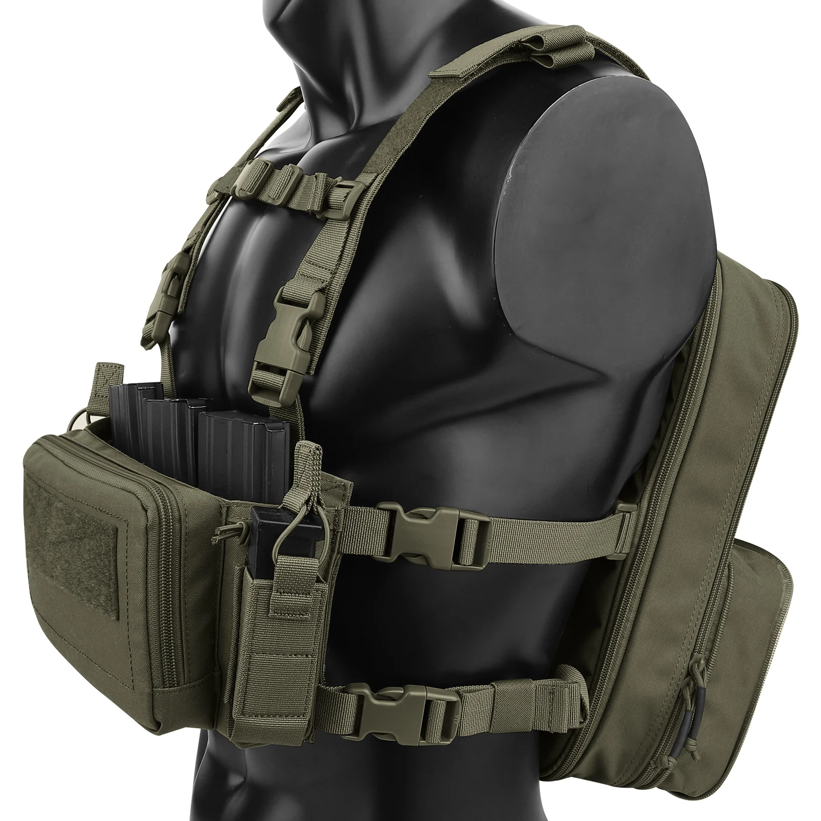 KRYDEX-Tactical-D3CR-Chest-Rig-Vest-with-D3-Flatpack-Backpack-Bag-Rifle ...