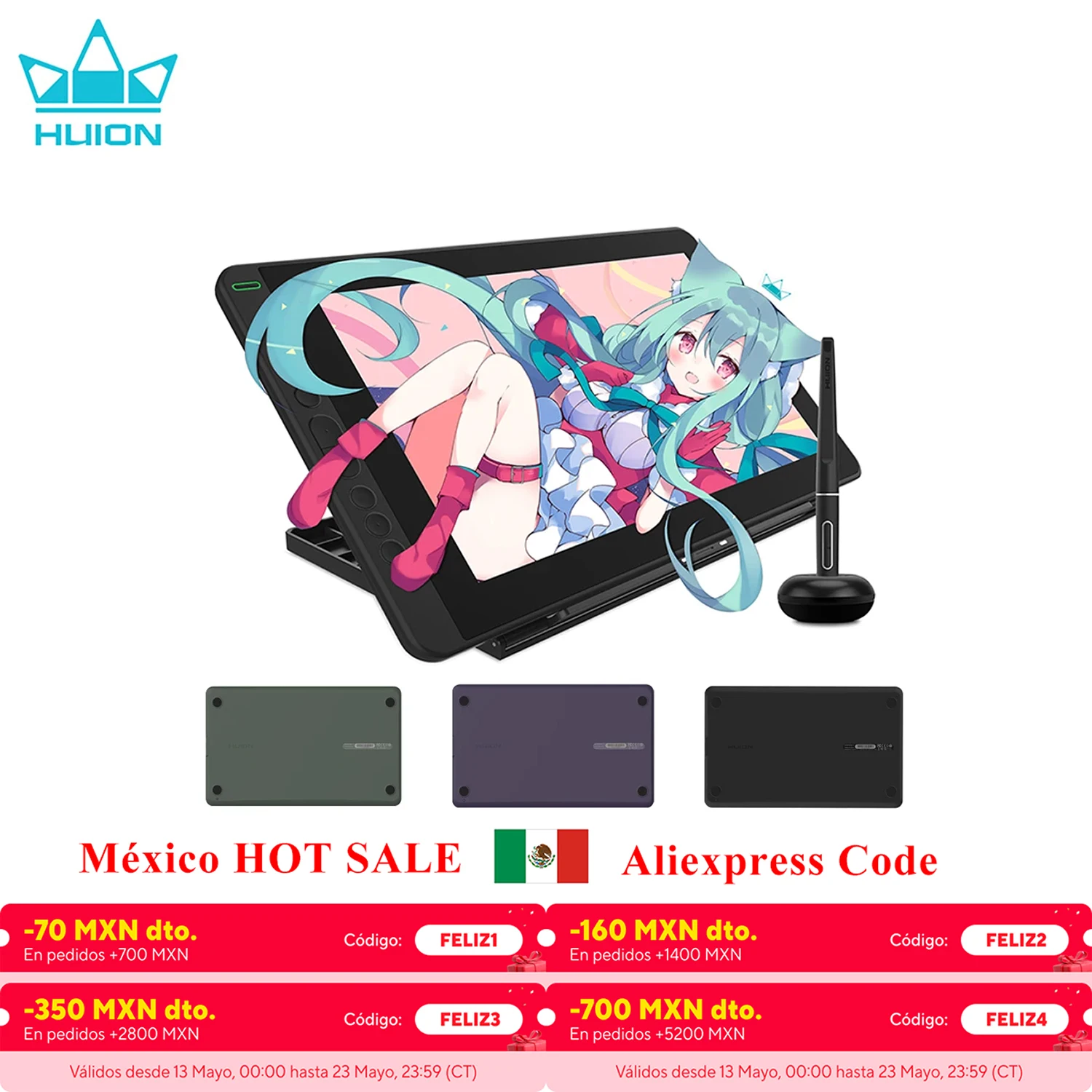 Kamvas-13-Huion-Graphics-Tablet-Monitor-13-3-Inch-Screen-Drawing ...