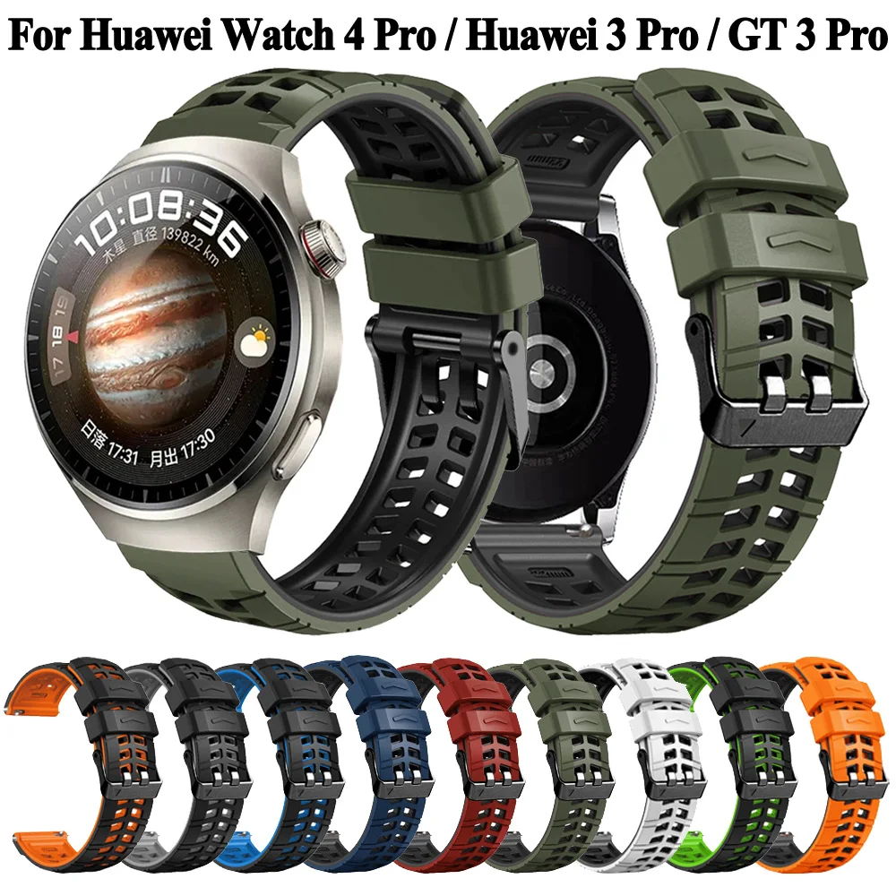 22mm-Strap-For-HUAWEI-WATCH-4-Pro-Silicone-Band-For-HUAWEI-WATCH-GT-2-3 ...