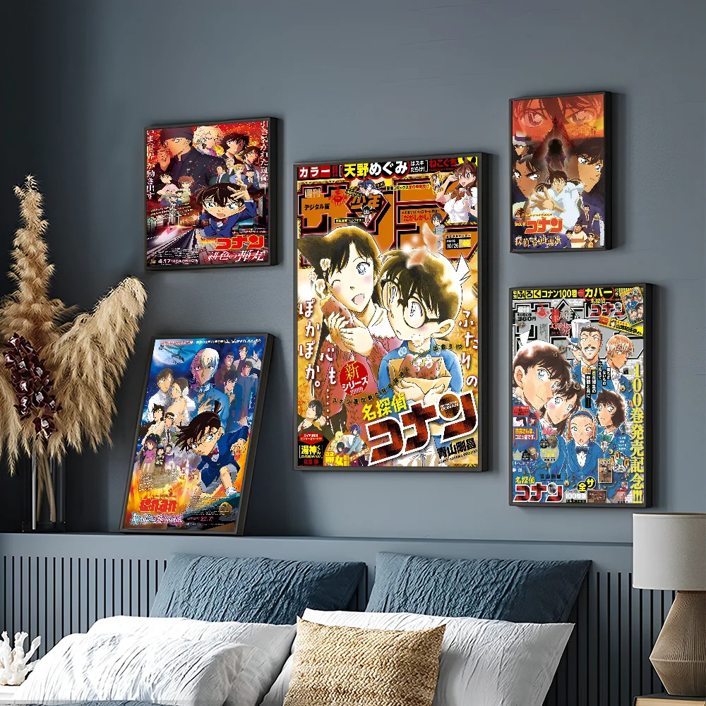 Japanese-Detective-Conan-Anime-Movie-Sticky-Posters-Vintage-Room-Home ...
