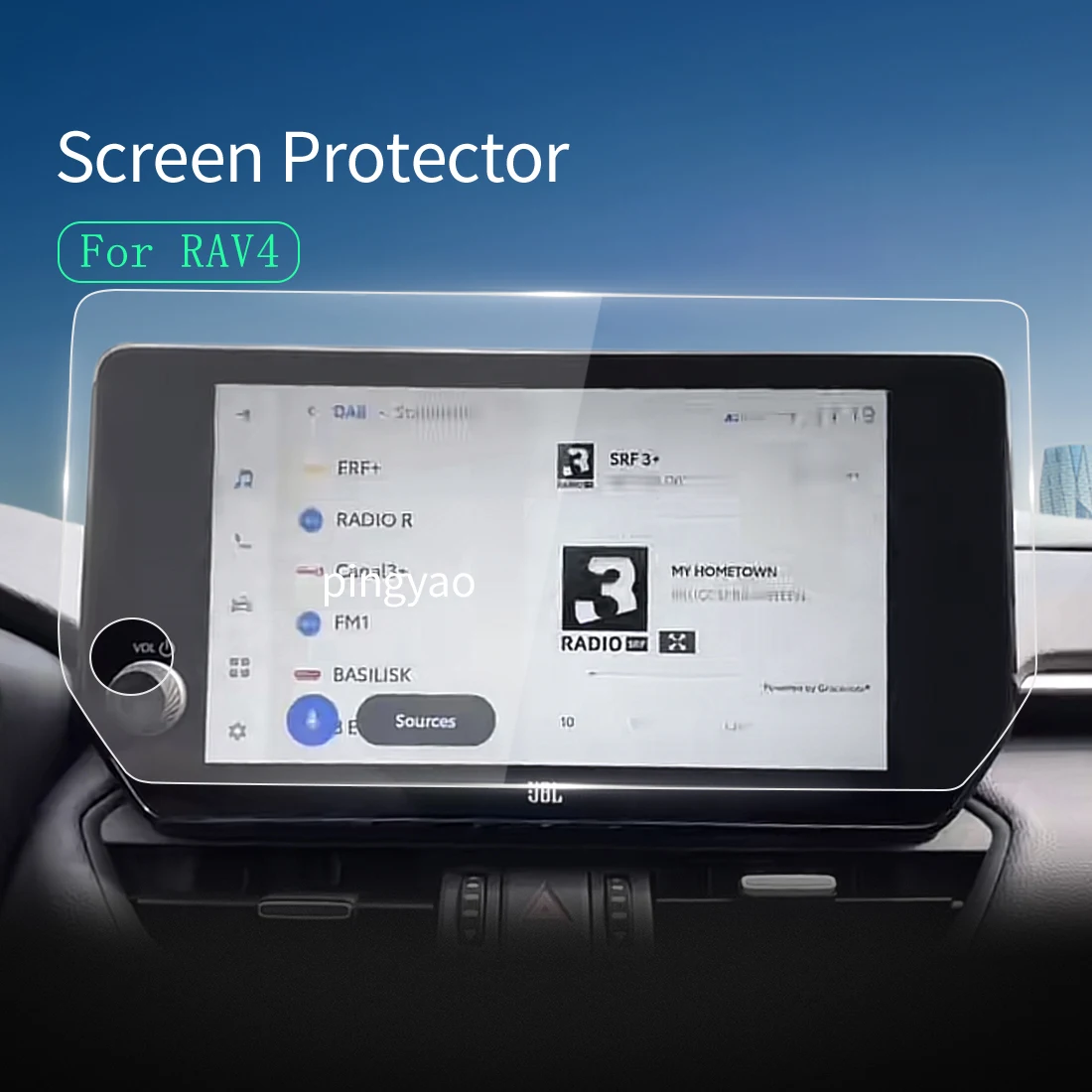 Car-Stickers-Screen-Protector-Navigation-Display-Tempered-Glass ...