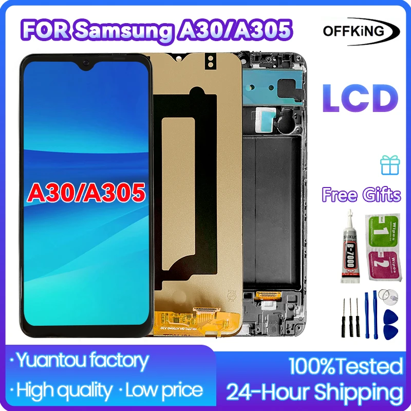 Digitalizador-de-pantalla-t-ctil-para-Samsung-Galaxy-A30-A305-SM-A305F ...