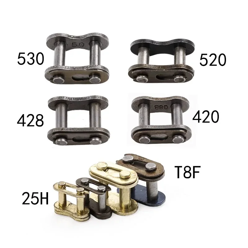 1pcs Motorcycle Chain Buckle Ring Link 25H T8F 420 428 520 530Chain ...