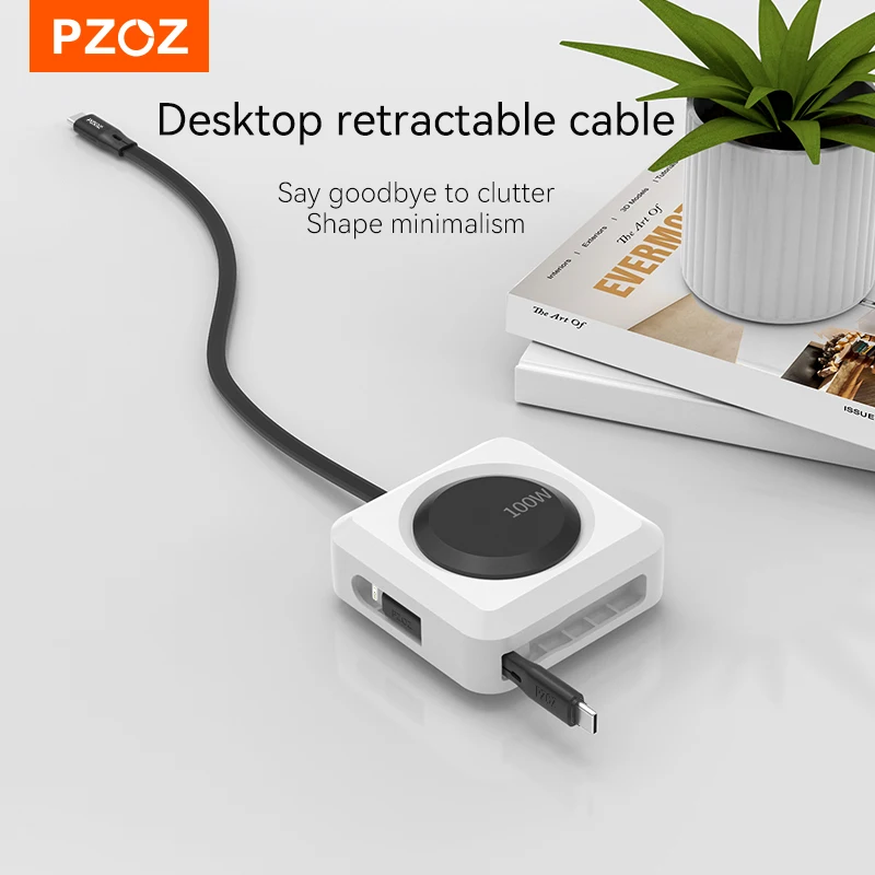 PZOZ-3-in1-PD-100W-C-C-Retractable-Cable-Type-C-to-Type-C-Lightning ...