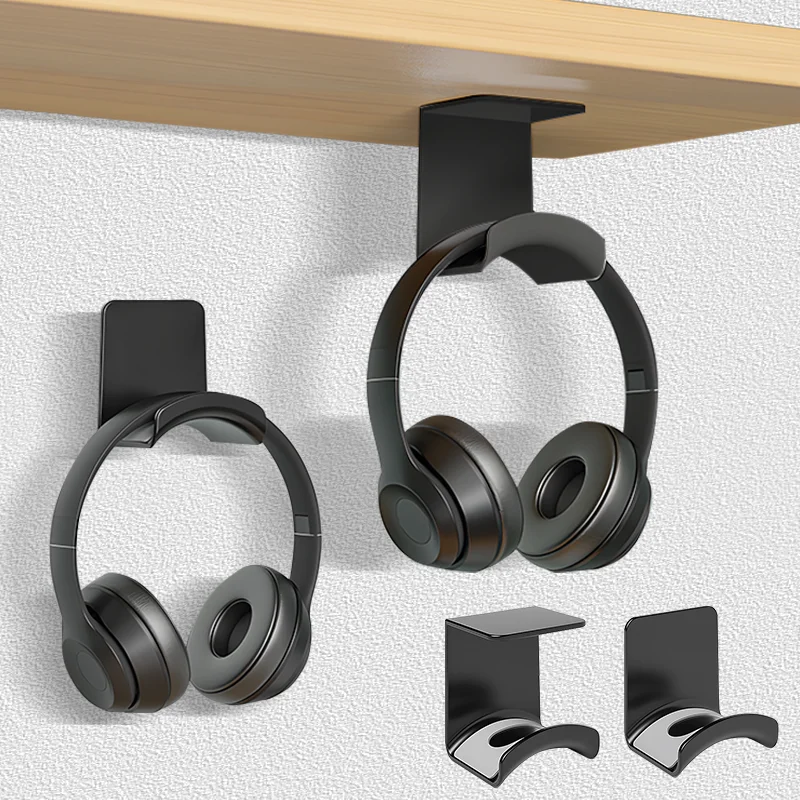Universal-Wall-Mount-Headphone-Stand-Sem-Perfura-o-Headset-Rack ...