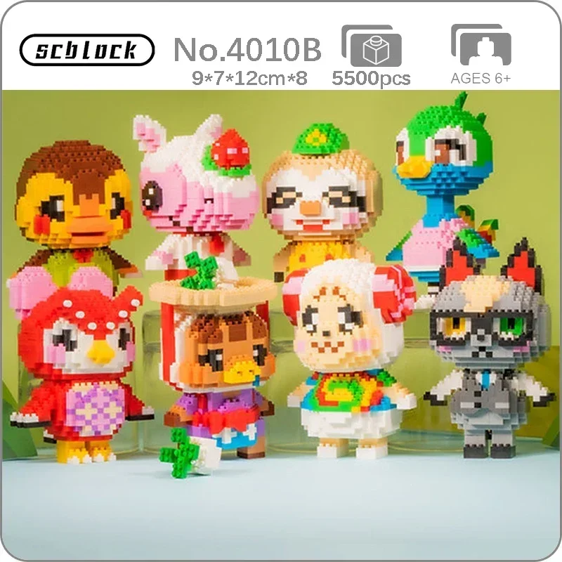 SC-4010B-Animal-World-Pig-Sheep-Persian-Cat-Owl-Bird-Sloth-Rhinoceros ...