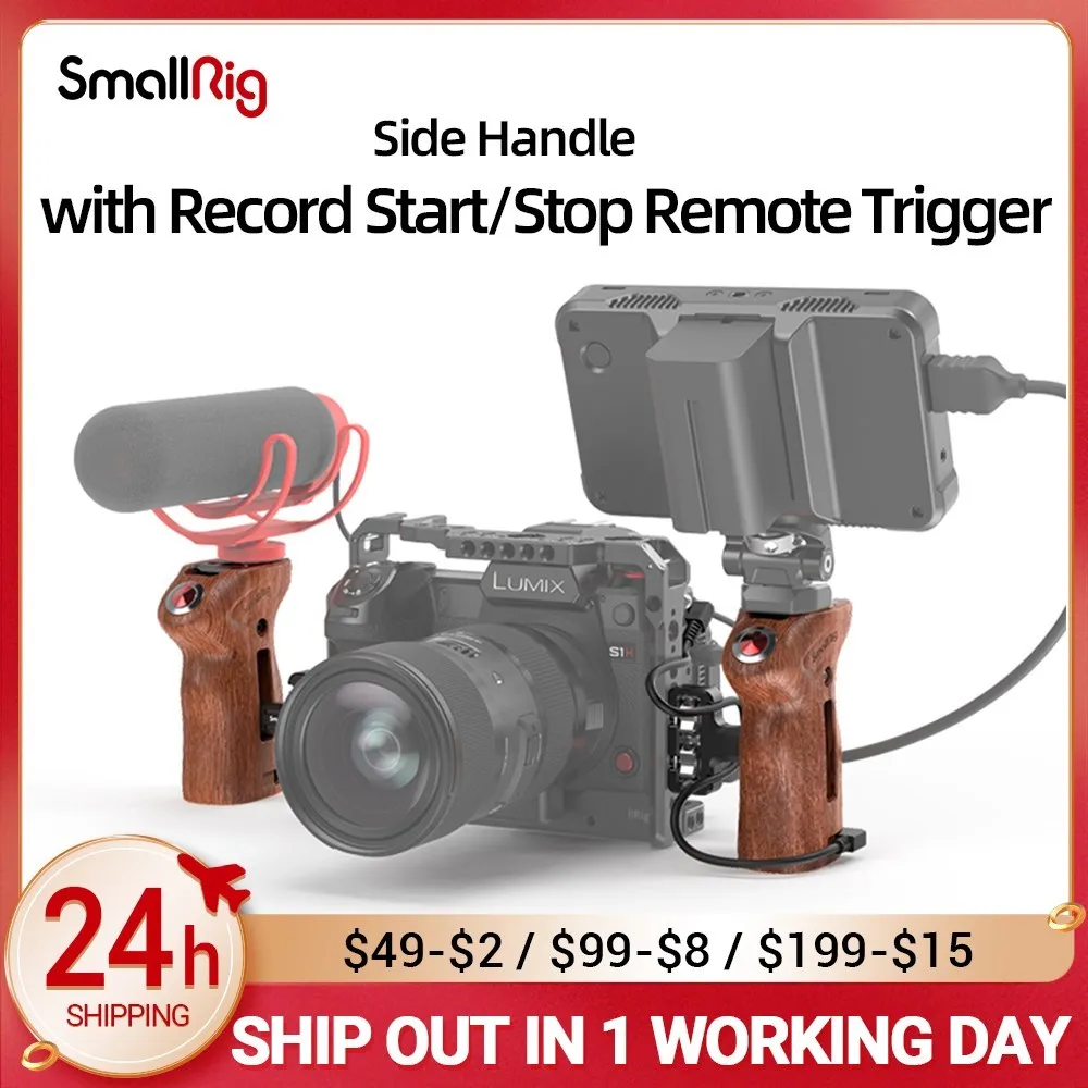 SmallRig-Threaded-Side-Handle-with-Record-Start-Stop-Remote-Trigger-For ...