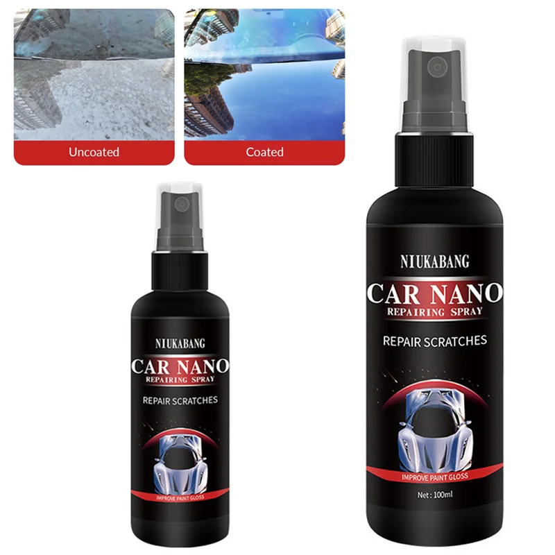 100/50ml Car Nano Coating Spray Scratches Removal Glass Polishing Paste ...