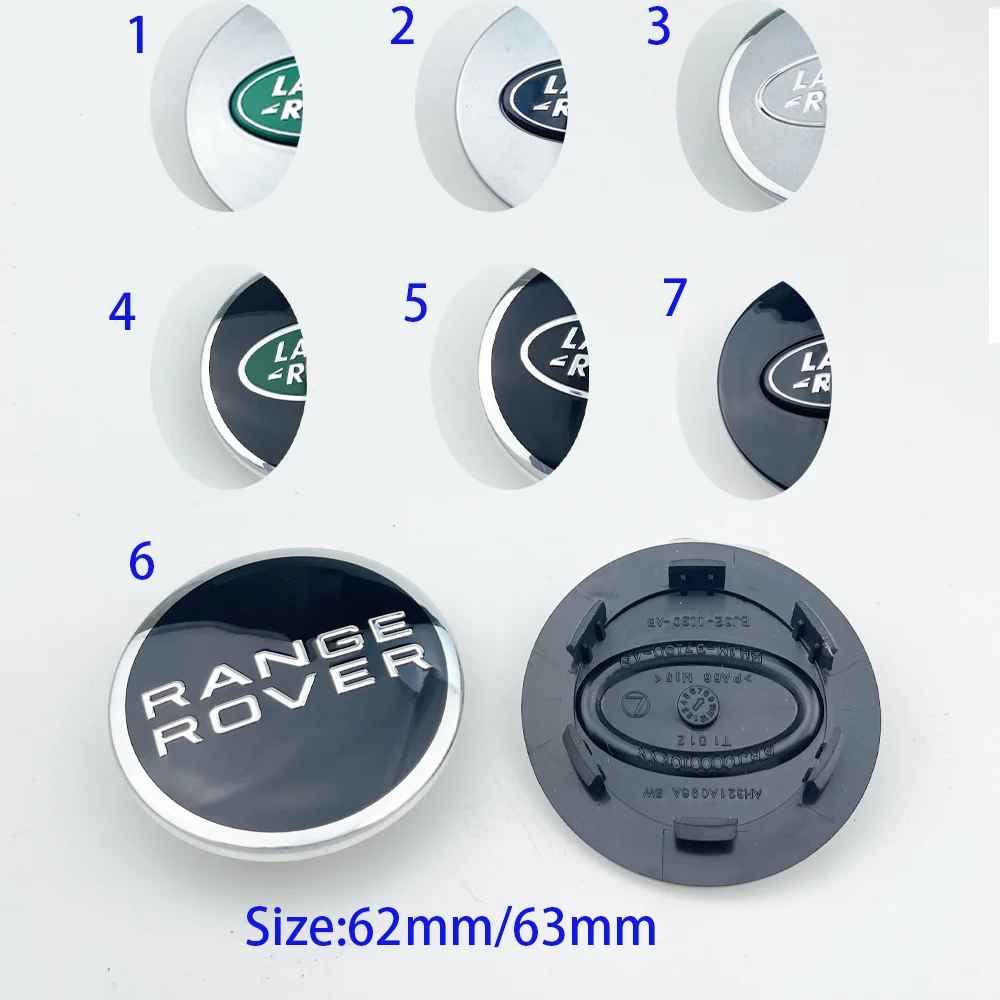 60pcs 62mm 63mm green Wheel Center Hub Caps Cover Emblem logo For Land ...