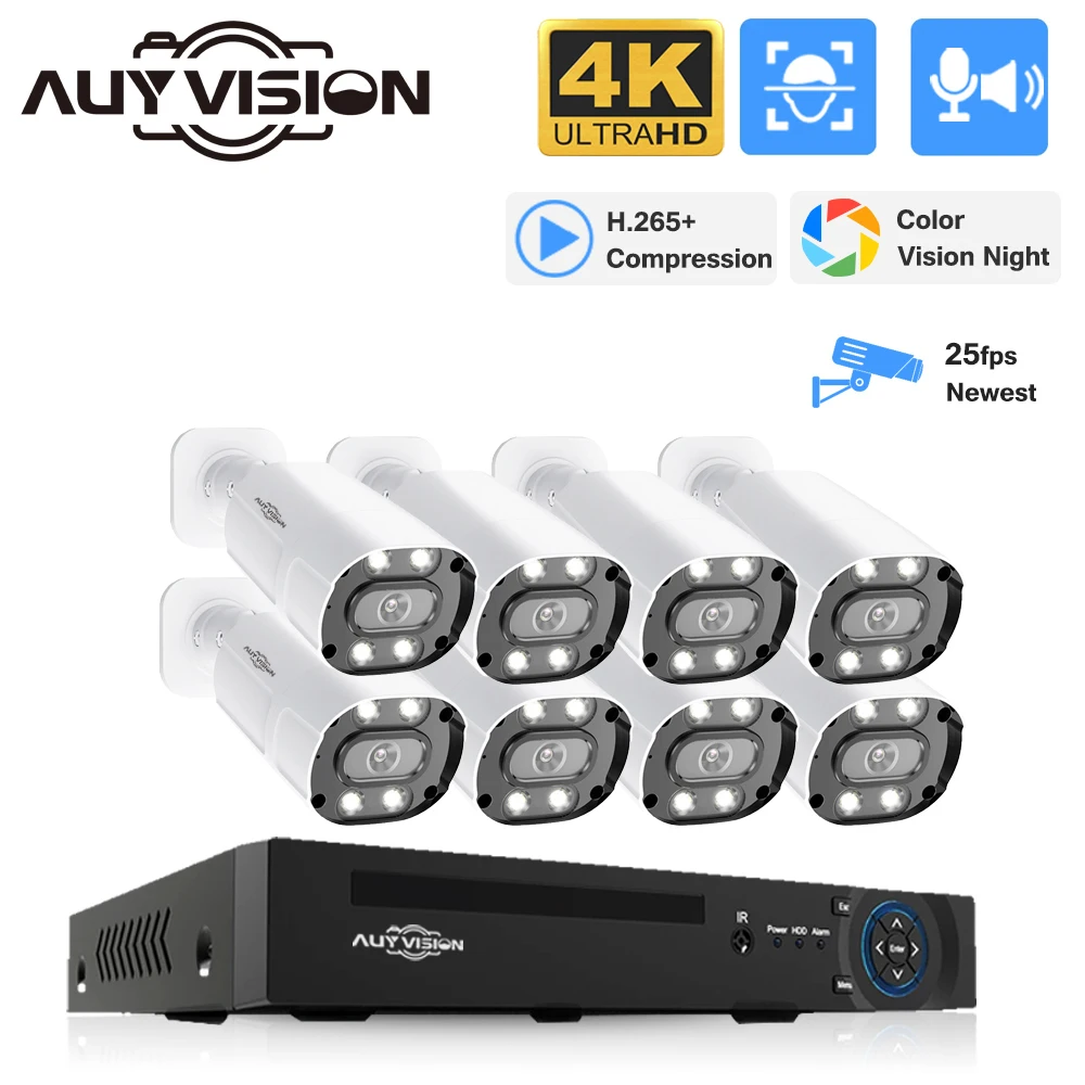 8CH-25Fps-5MP-POE-NVR-Security-Protection-System-Kit-CCTV-Two-Way-Audio ...