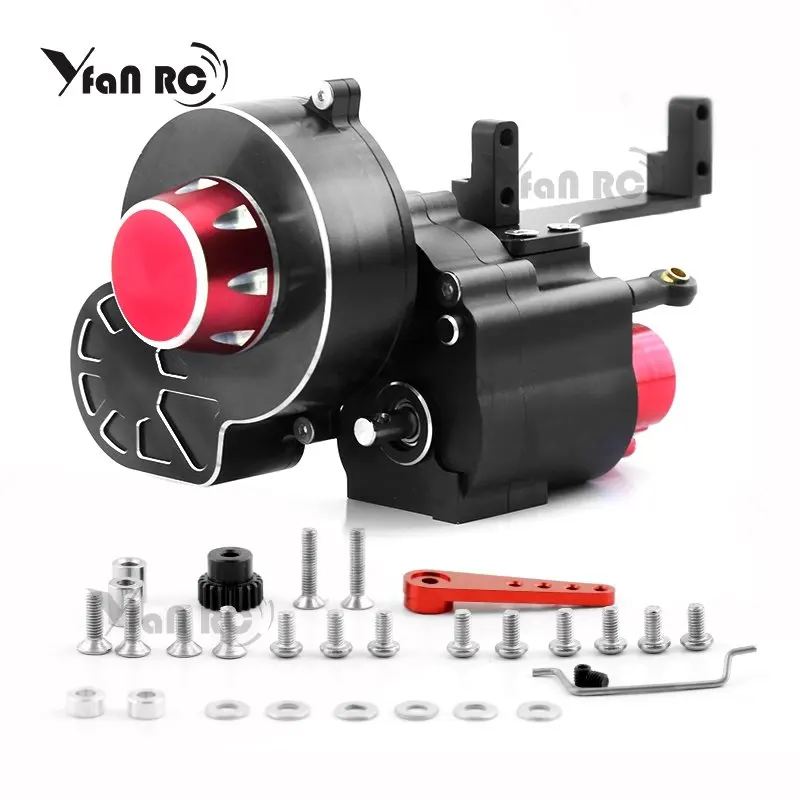 Metal 2 Speed Shiftable Transmission Gearbox for Axial SCX10 & SCX10 II ...