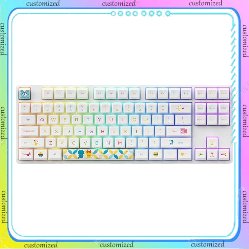 New-Wired-Mechanical-Keyboard-Anime-Theme-Keycap-RGB-Light-Pbt-Keycap ...