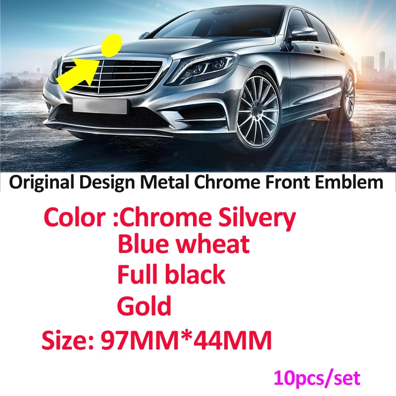 10pcs 2108800086 Car Head Hood Emblem Auto Front Bonnet Label Logo For ...