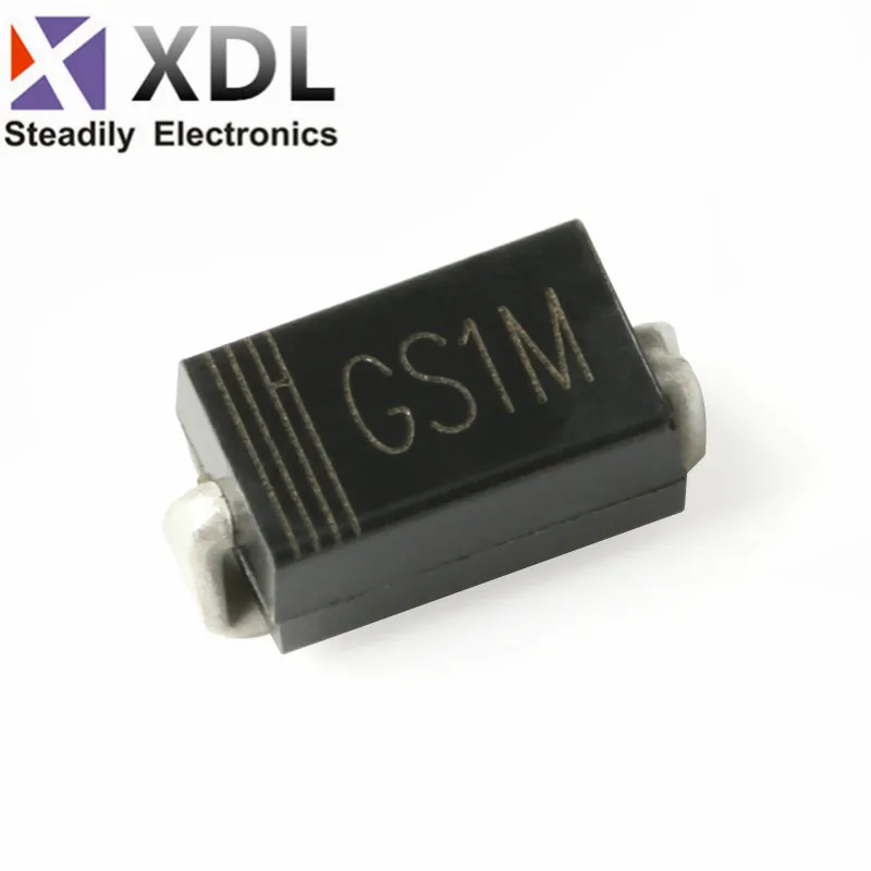 100pcs/lot GS1M SMD Rectifier Diode GS1M Making S1M SMA DO-214AC In stock