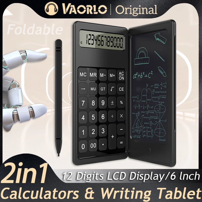 Foldable-Calculator-6-Inch-LCD-Writing-Tablet-Digital-Drawing-Pad-With ...