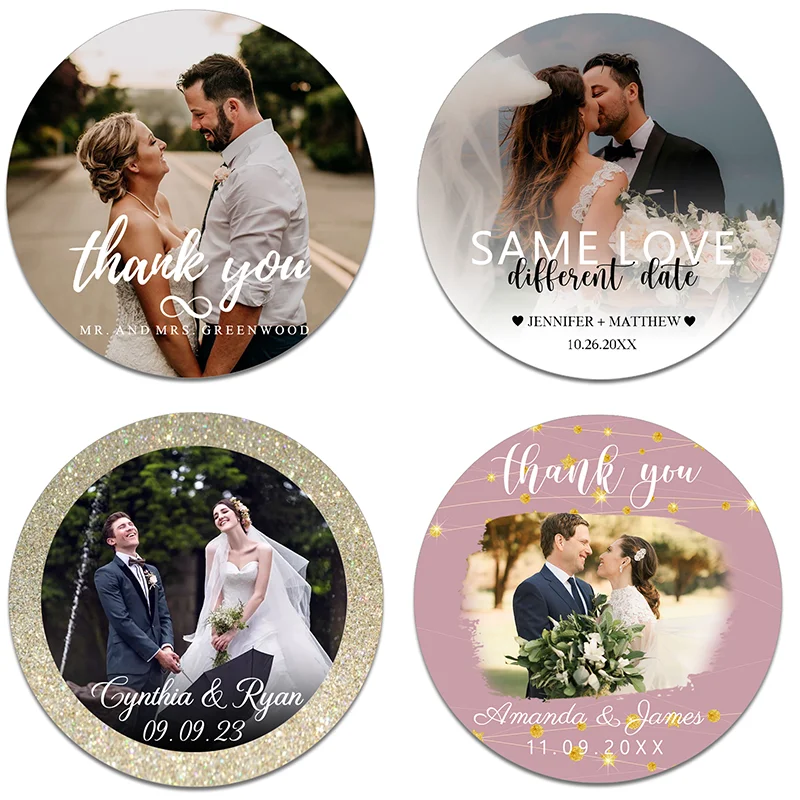 Custom-Photo-Stickers-Labels-Wedding-Sticker-Personalized-Photo-Design ...