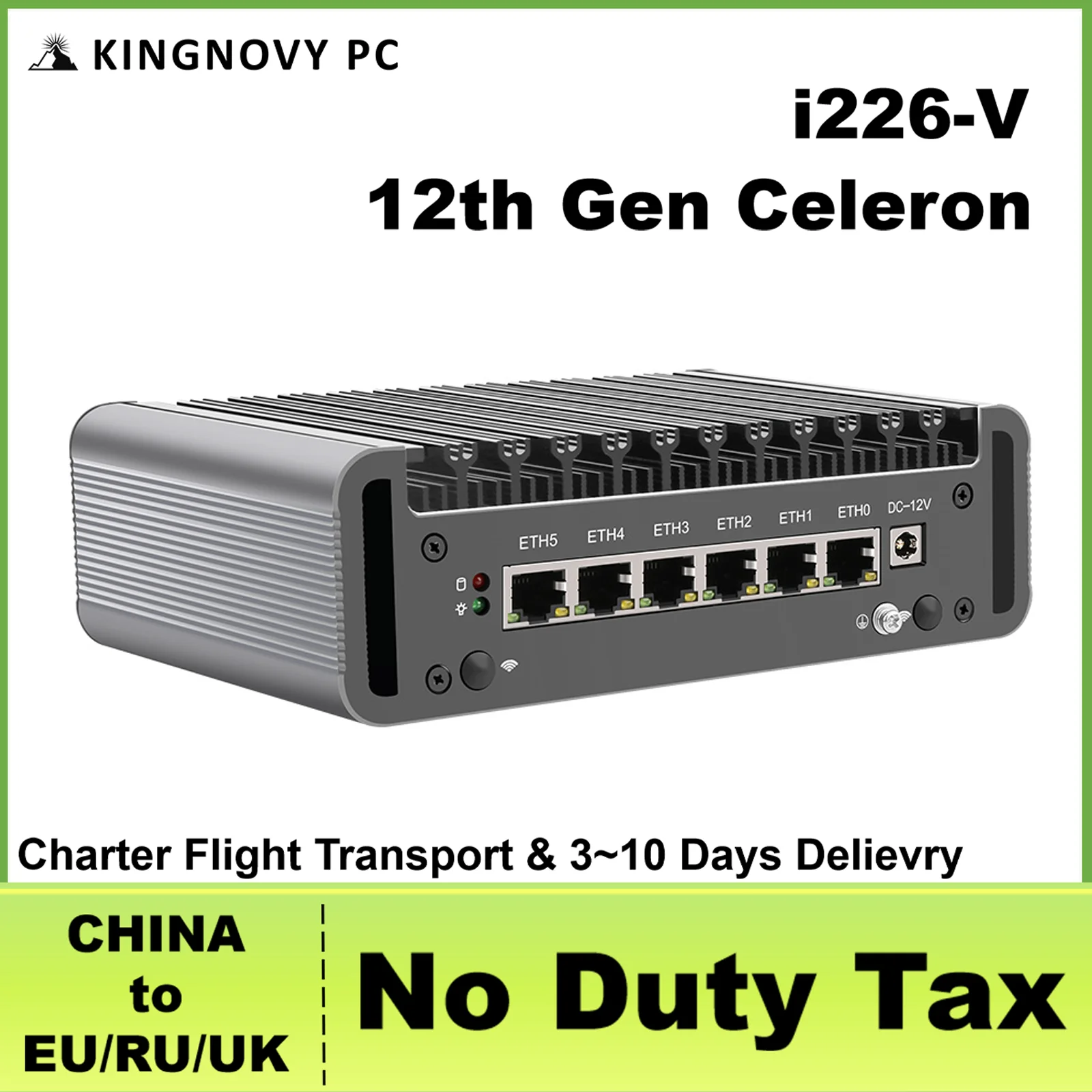 2.5G Firewall Zachte Router 12th Gen Celeron J6413 J6412 Fanless Mini ...